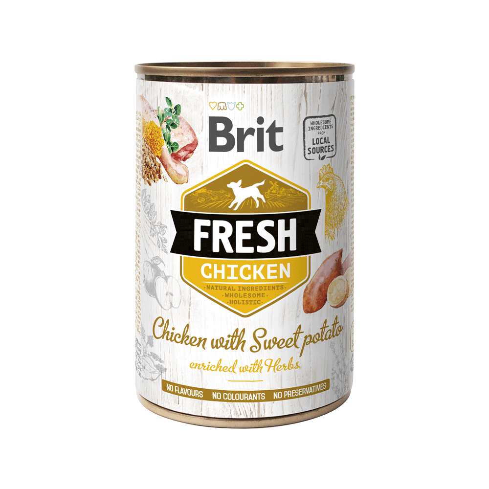 BRIT FRESH WET FOOD - CHICKEN WITH SWEET POTATO | Brit